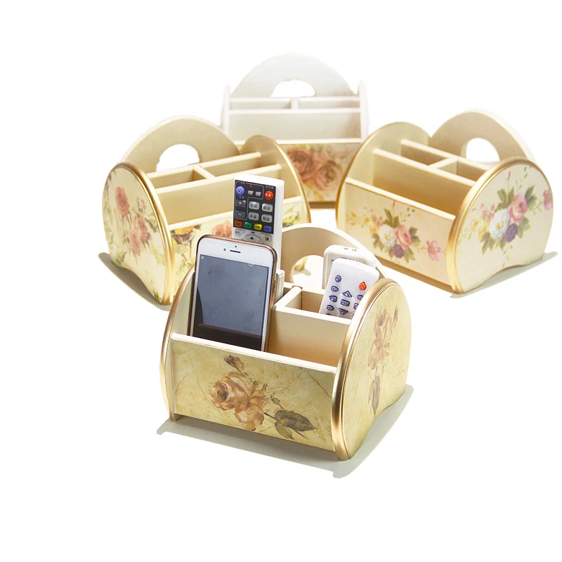 European Style Household High-end White Desktop Solid Wood Tv Remote ...