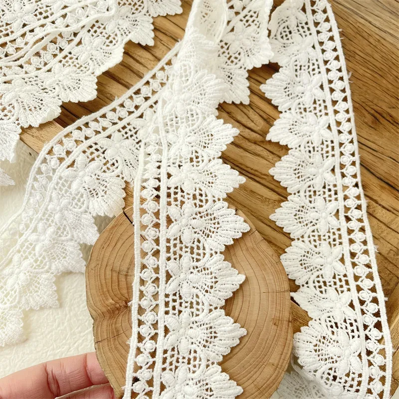 1-Yard-5cm-Wide-White-Cotton-Mesh-Fabric-Trim-for-Needlework-Braid ...