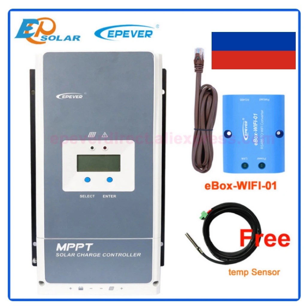 EPEVER MPPT 60A/80A Solar Charger Controller 12V24V36V48VAuto Max PV ...