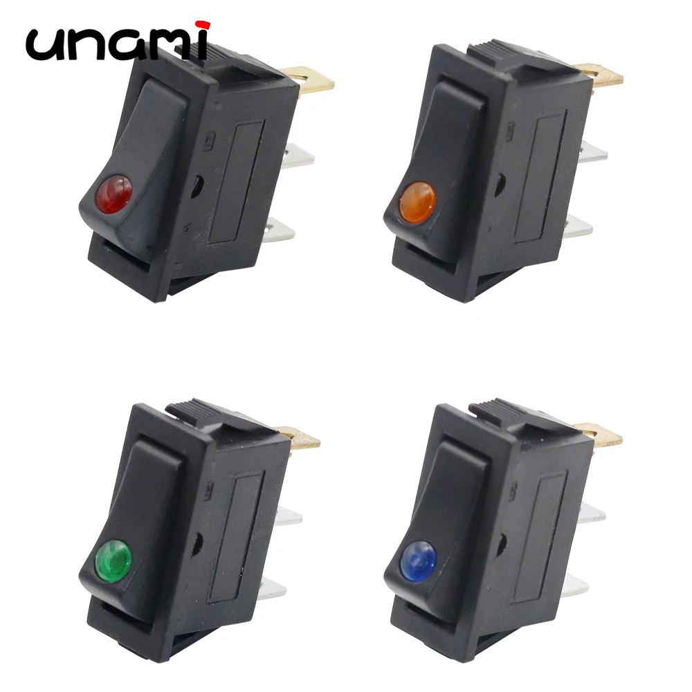 KCD3-Rocker-Switch-ON-OFF-3Pin-with-Dot-Light-for-Motor-Car-Auto-Switch ...