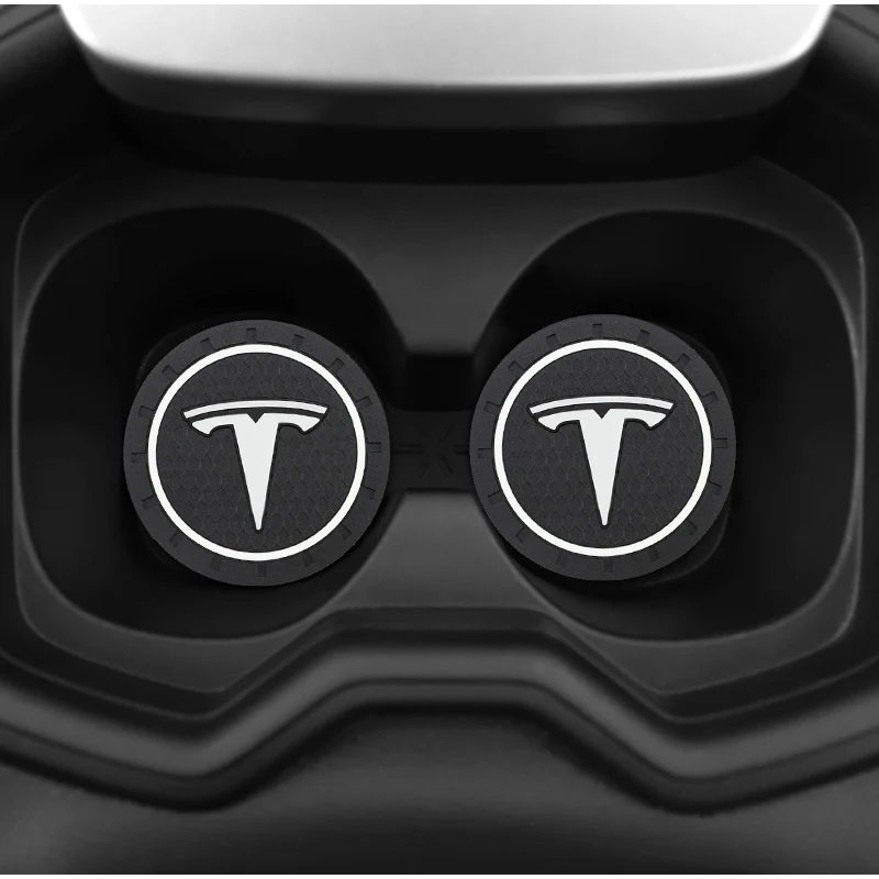 2Pcs-Car-Interior-Water-Cup-Pad-Anti-Slip-Pad-Badge-Accessories-For ...