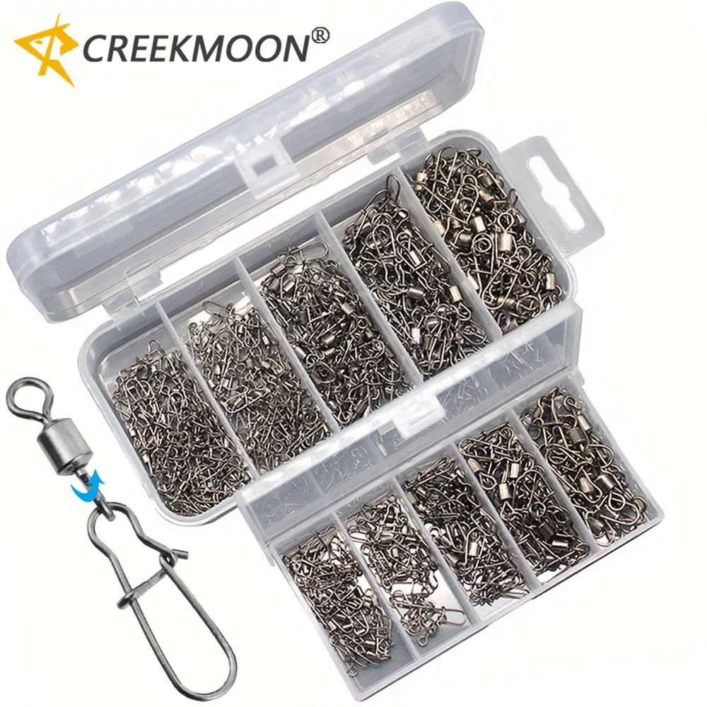 95-210-PCS-Set-Fishing-Connector-Gear-Kit-2-10-Stainless-Steel-Pin ...