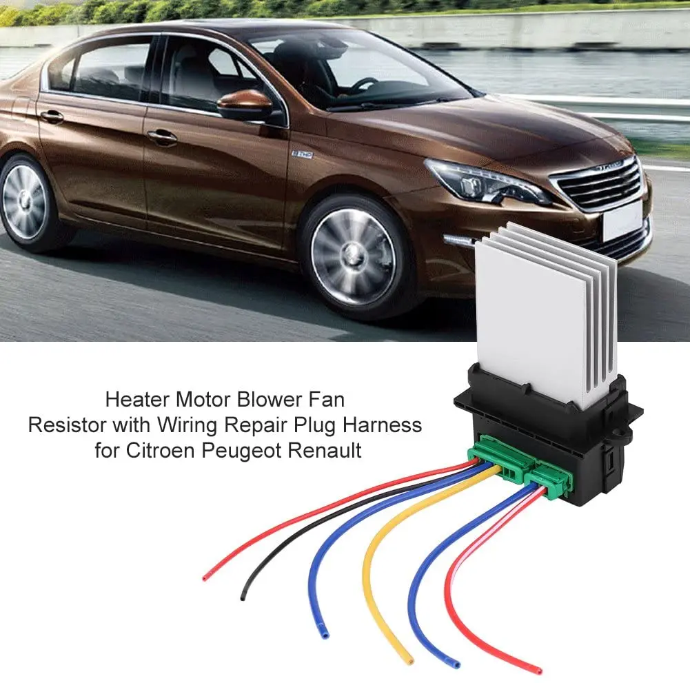 Heater-Blower-Resistor-For-Citroen-C2-C3-For-Peugeot-107-207-607-1007 ...