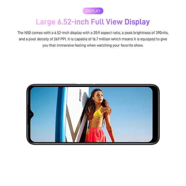 Doogee N50 Smartphone 6.52" Display 8GB+128GB 50MP Camera 4200mAh ...