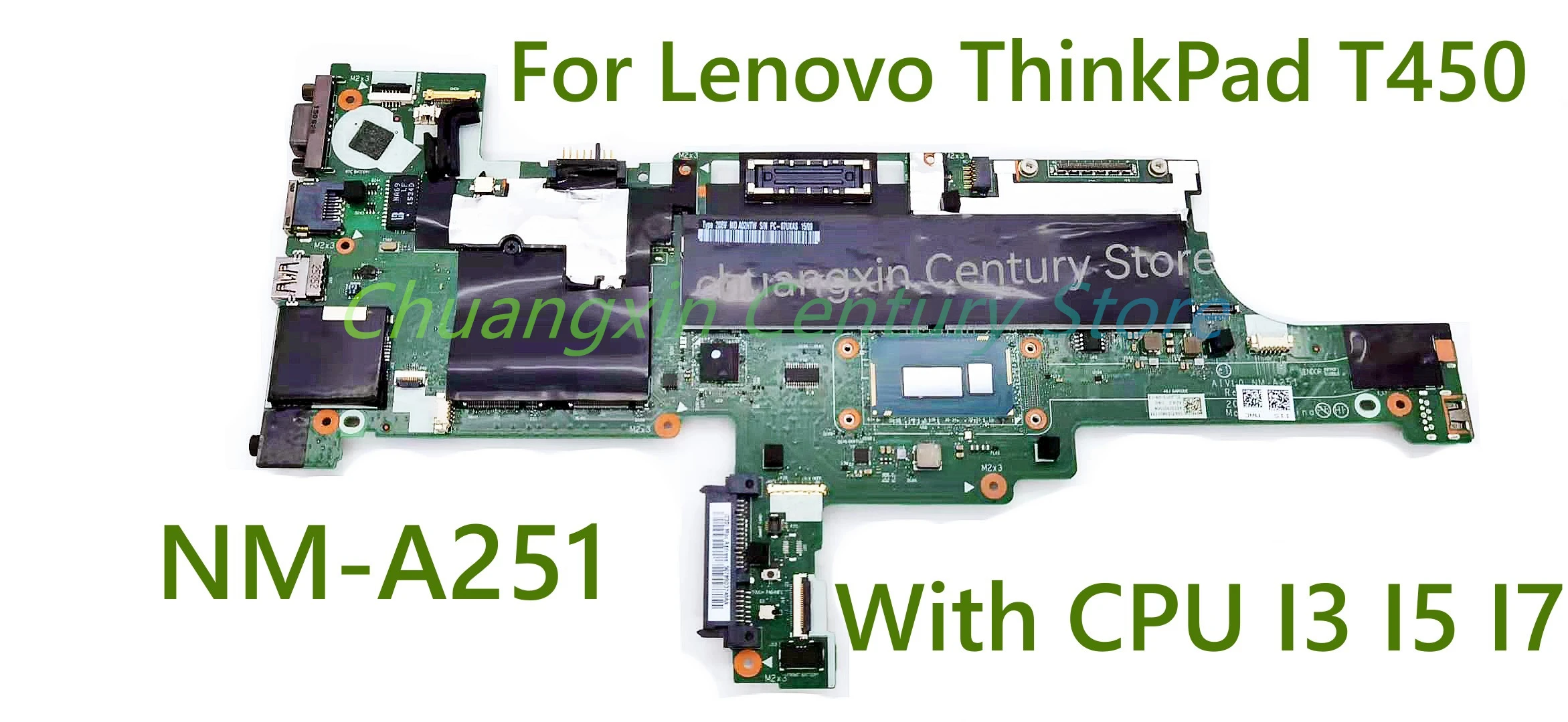 For Thinkpad T450 Laptop Motherboard Aivl0 Nm-a251 Cpu I5 5300u/5200u ...