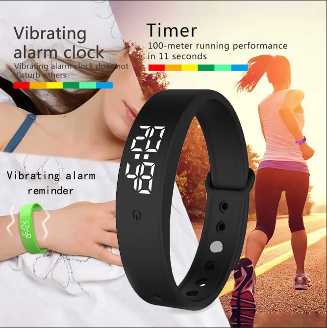 LED-Digital-Smart-Bracelet-Waterproof-Smart-Clock-Smartband-With-Body ...
