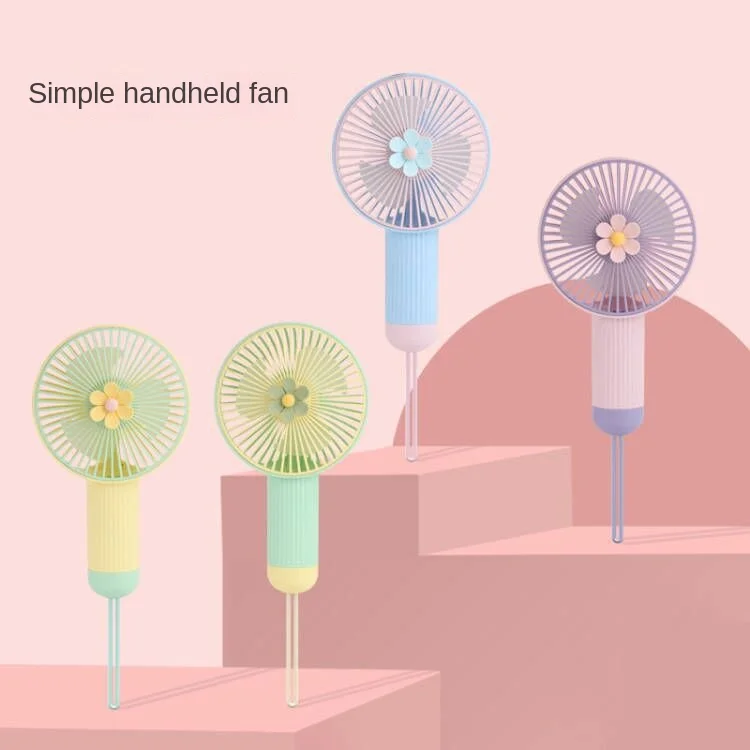 2023-New-Flowers-Simple-Handheld-Fan-Outdoor-with-Lanyard-Pocket-Mini ...