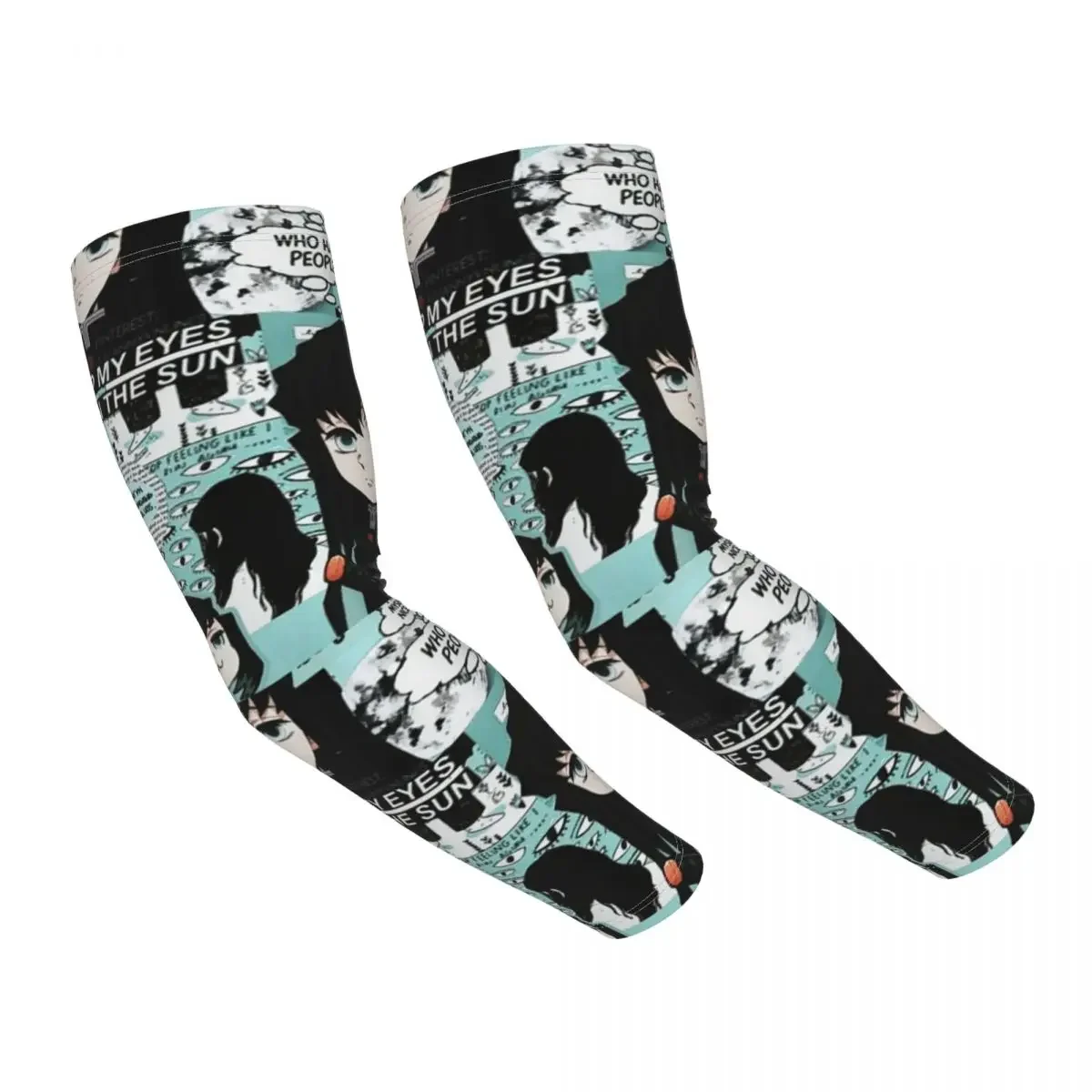 Cooling Kimetsu No Yaiba Arm Sleeves Women Men Pattern Nezuko Kamado x ...