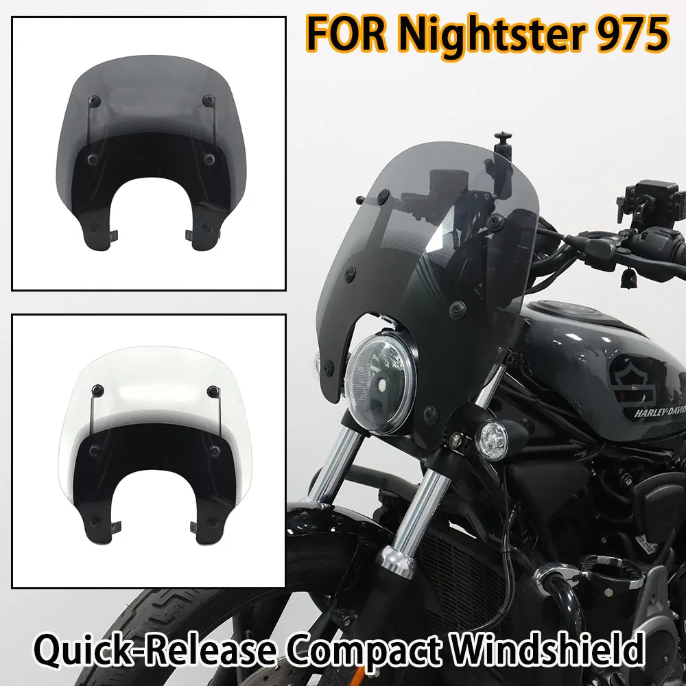 2023 Nightster 975 Motorcycle Quick-Release Compact Windshield FOR ...