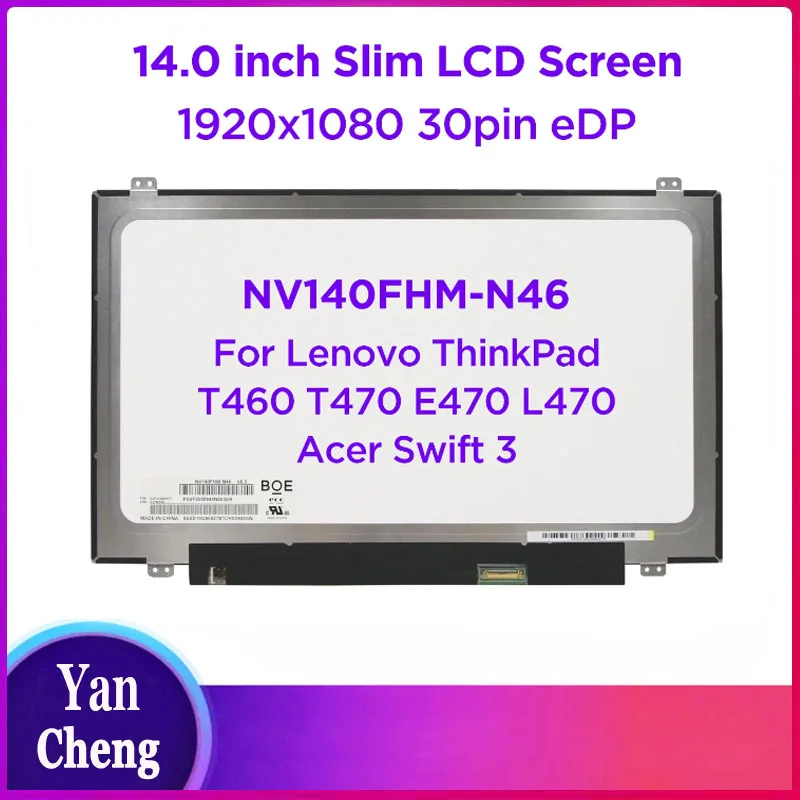 14-0-Laptop-LCD-Screen-NV140FHM-N46-N140HCE-EAA-N140HCA-EAB-B140HAN02-4 ...