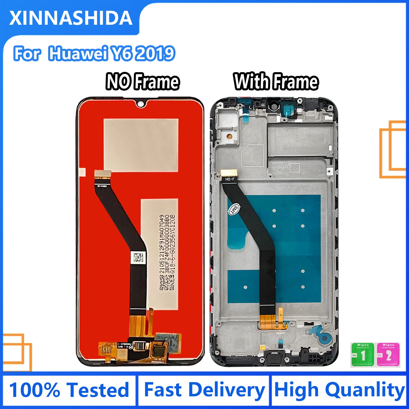 AAA+ For Huawei Y6 2019 LCD Y6 Pro 2019 MRD LX1F Display Touch Screen ...