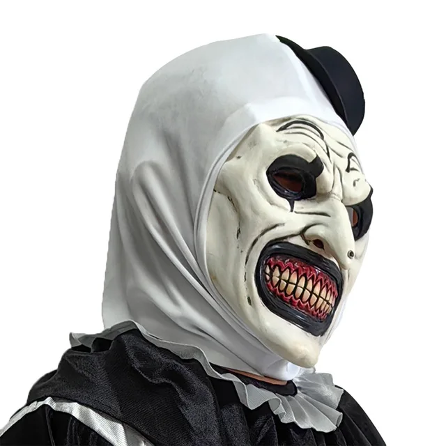 Art The Clown Mask Halloween Terrifier , Scary Joker Masks, Creepy ...