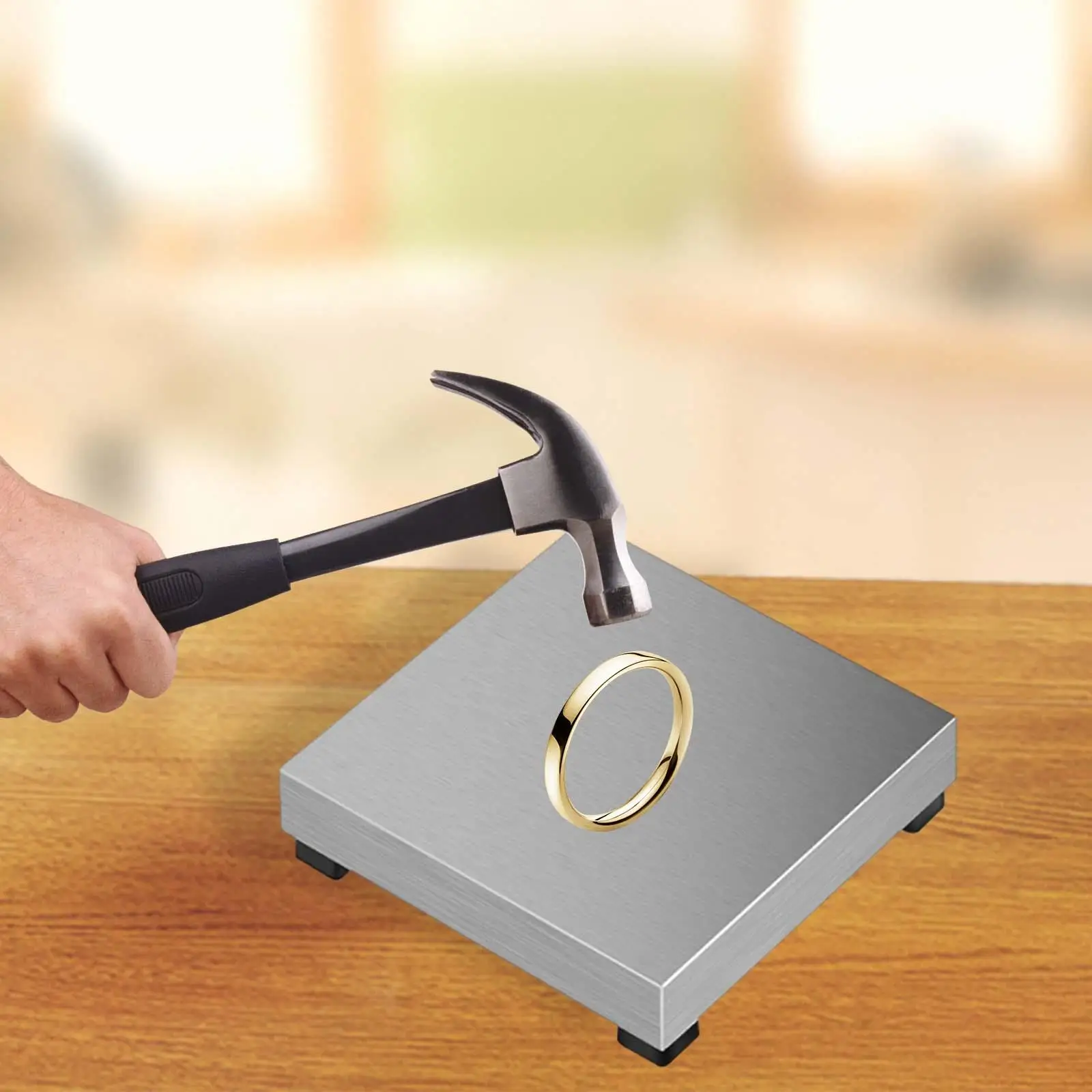 Professional-Metal-Bench-Block-Flat-Anvil-Jewelers-Tool-Lightweight ...