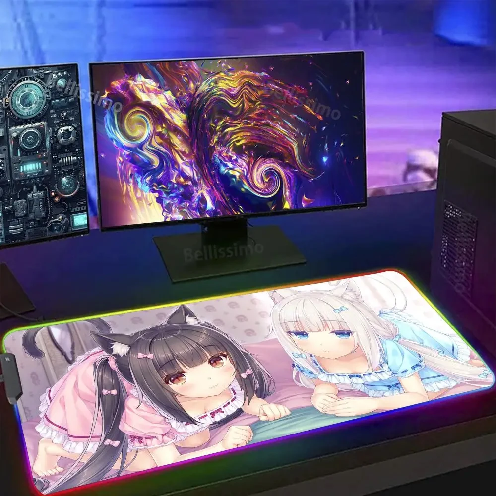 RGB-Anime-Mat-Computador-Port-til-Jogos-Esports-Kawaii-Big-Mousepad-Mat ...