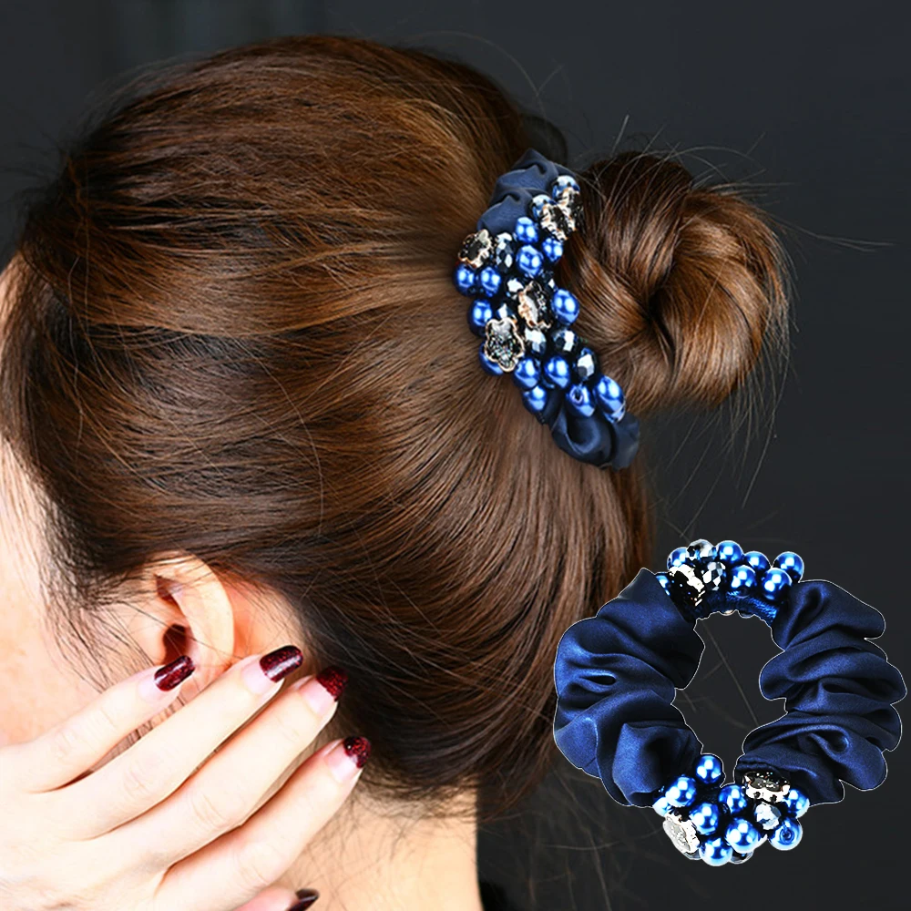 Lazos-el-sticos-de-perlas-de-cristal-para-el-cabello-para-mujer-lazos ...