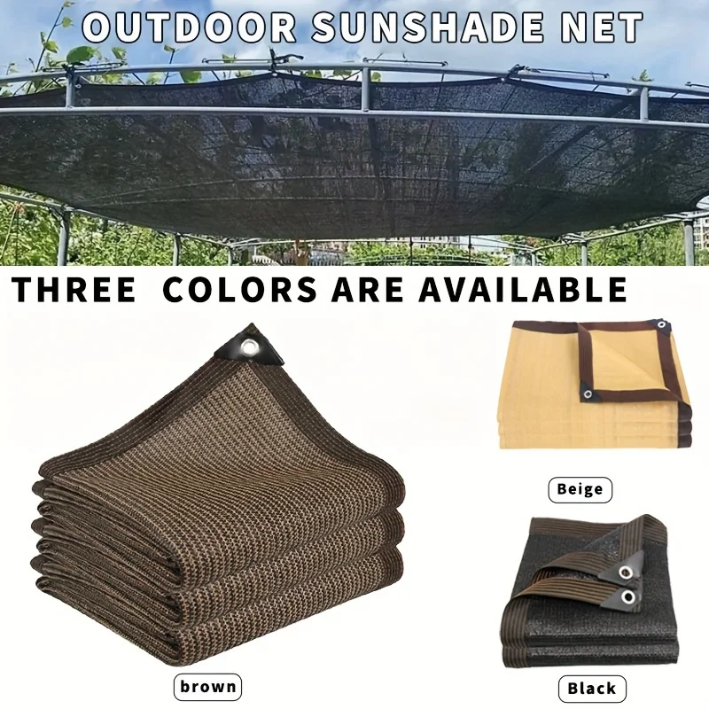 Beige-Sunshade-Net-UV-Protection-Awning-Easy-To-Install-Suitable-For ...