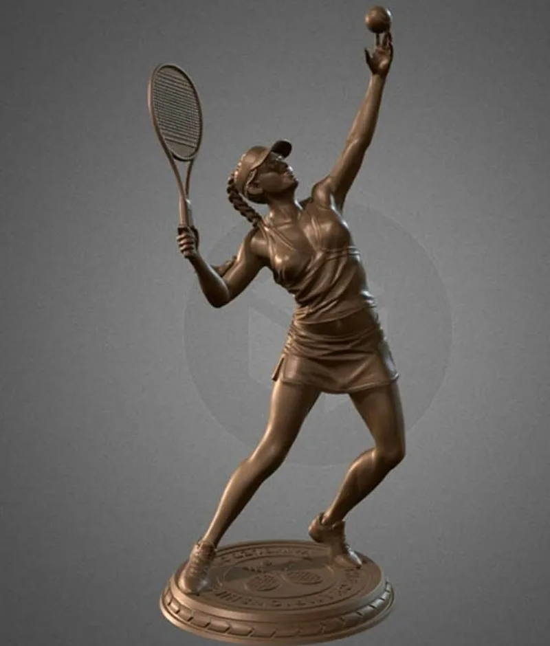 1-24-Scale-Resin-Figure-Model-Kit-Girl-Player-in-Tennis-Collection ...