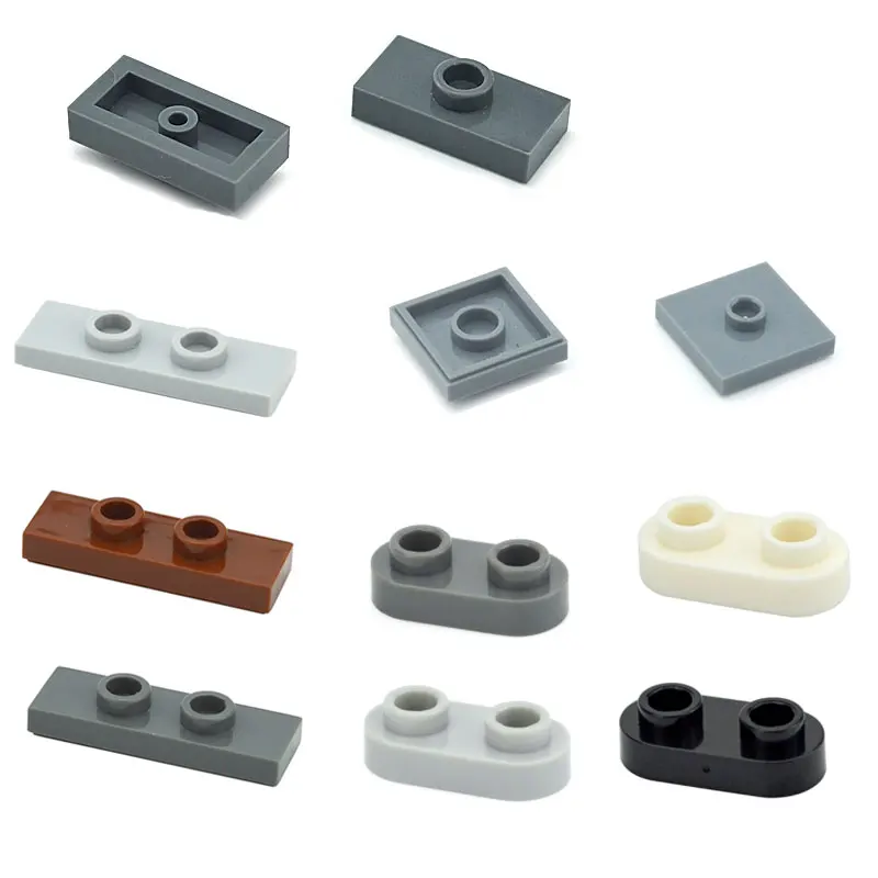 Compatible-MOC-35480-34103-15573-87580-Plate-1x1-1X2-Rounded-with-Open ...