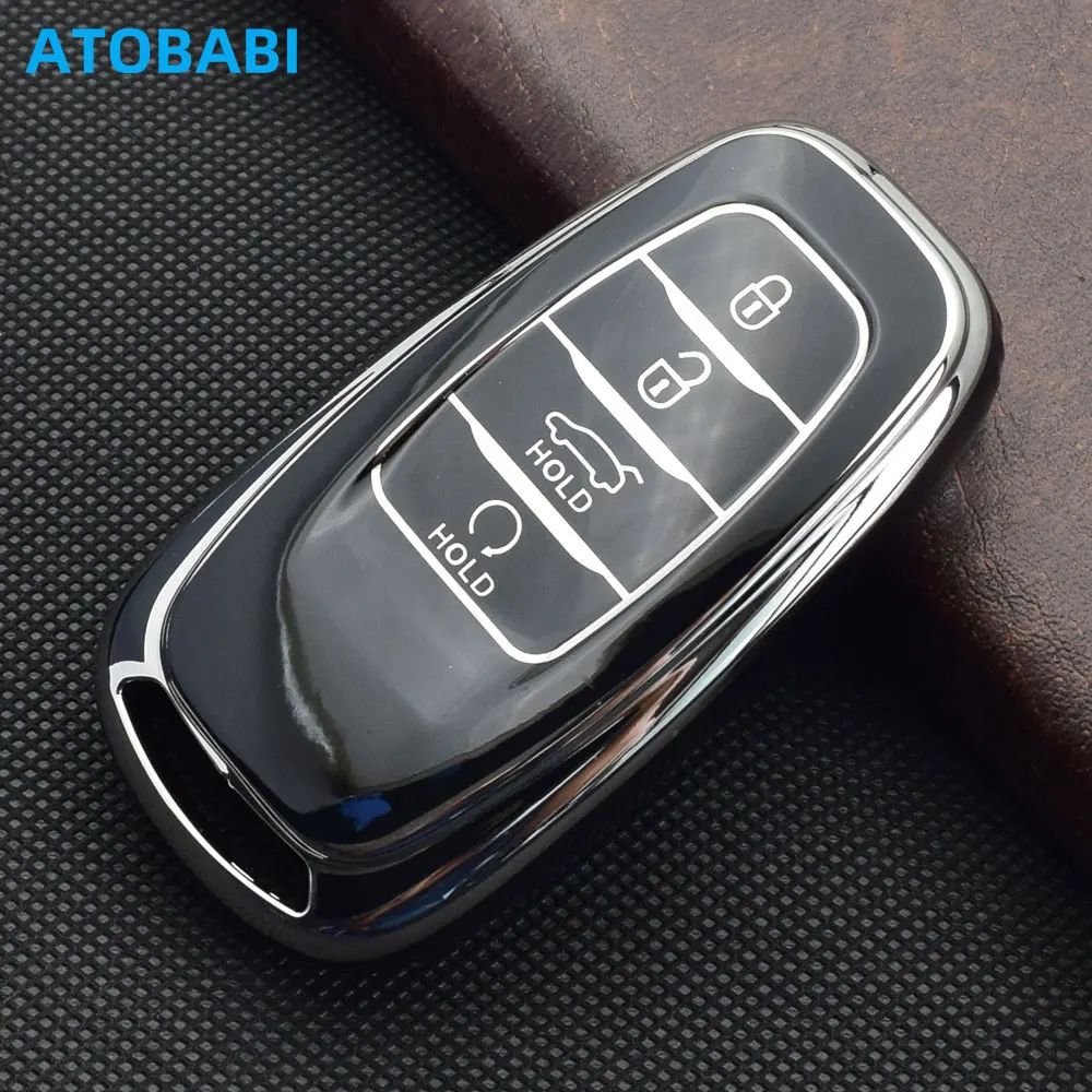 TPU Car Key Cover Remote Fobs Cases Protector Keychain Auto Accessories ...