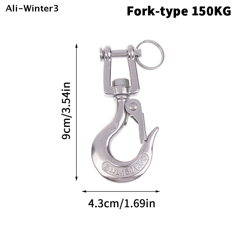 (YY)Silver 304 Stainless Steel Trigger Swivel-Eye Lifting Snap Tone ...