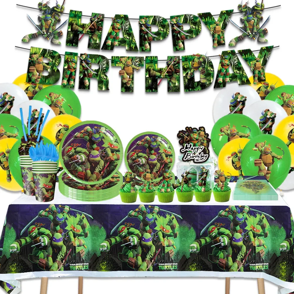 Teenage-Mutant-Ninja-Turtles-Birthday-Party-Decora-o-Suprimentos ...