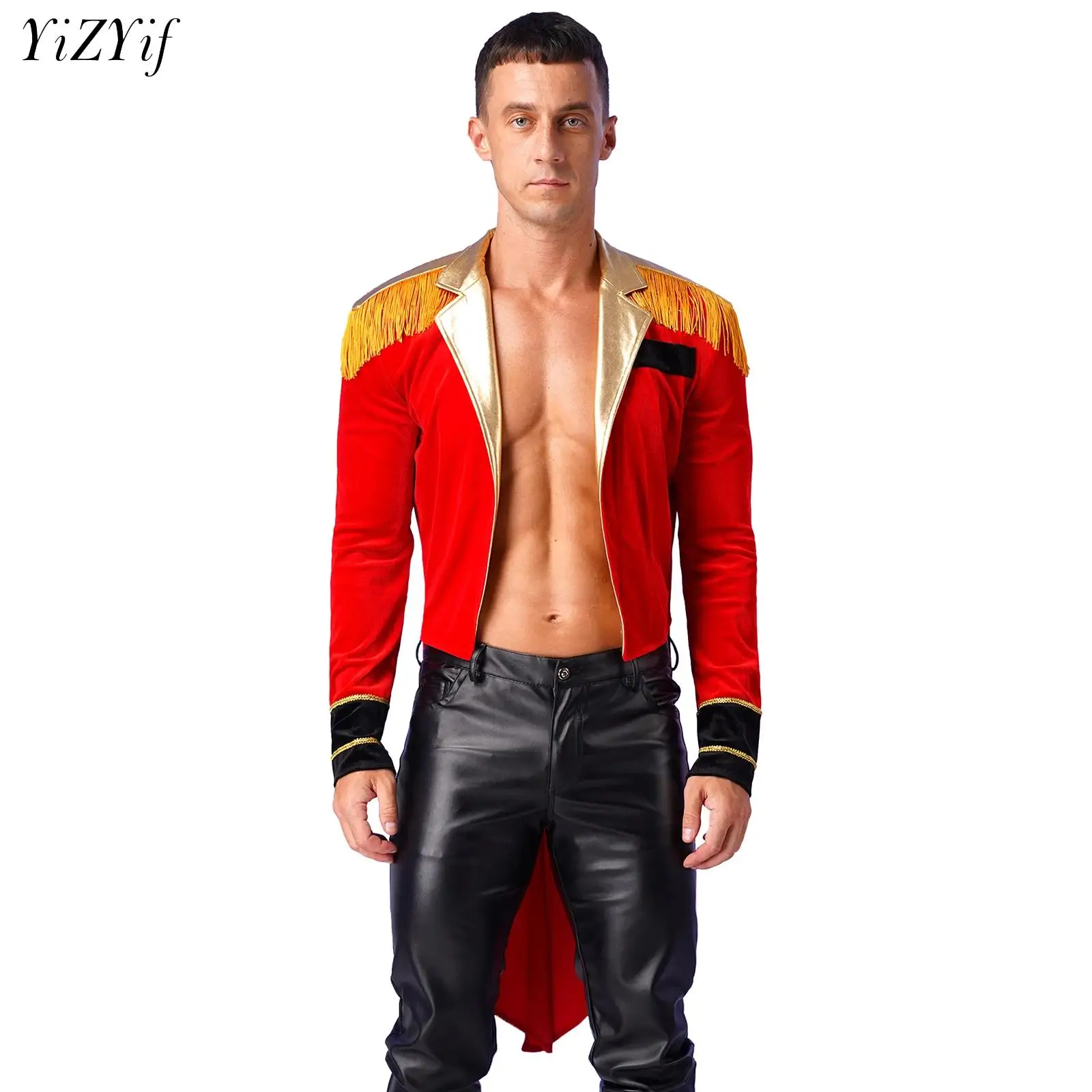Disfraz-de-circo-para-hombre-traje-de-Showman-Le-n-Tamer-Tailcoat ...