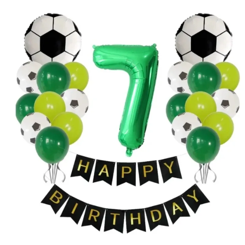 Disney-Children-s-Birthday-Party-Green-Football-Series-Latex-Digital ...