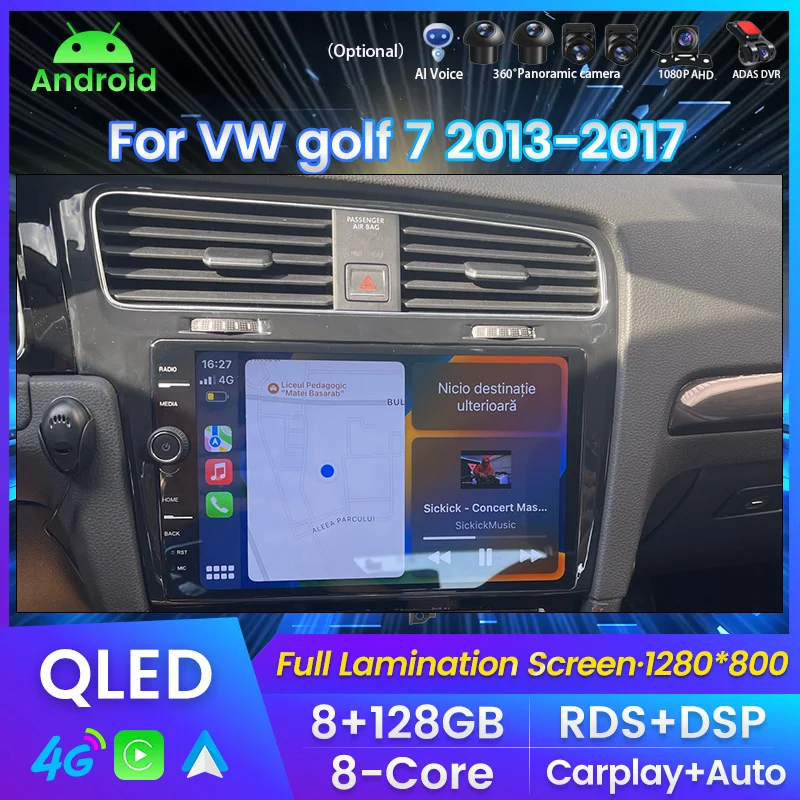 Android-12-Car-Radio-GPS-Navigaion-For-VW-Volkswagen-Golf-7-VII-2013 ...