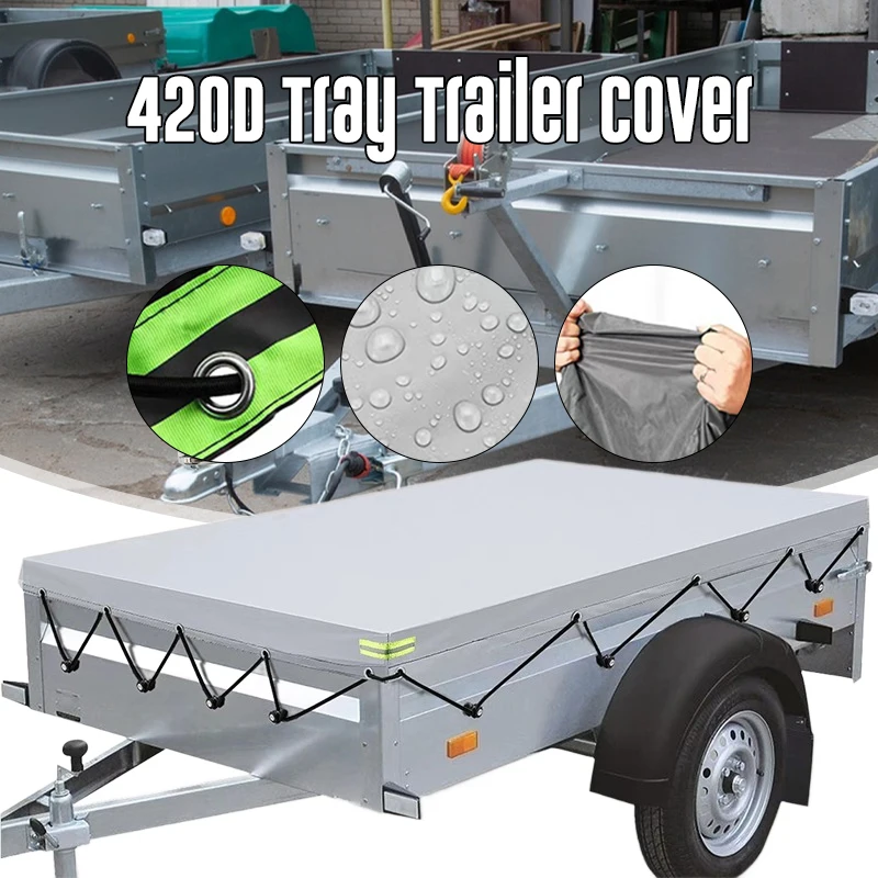 420D Oxford Tarpaulin Trailer Cloth Waterproof Dustproof Truck Canopy ...
