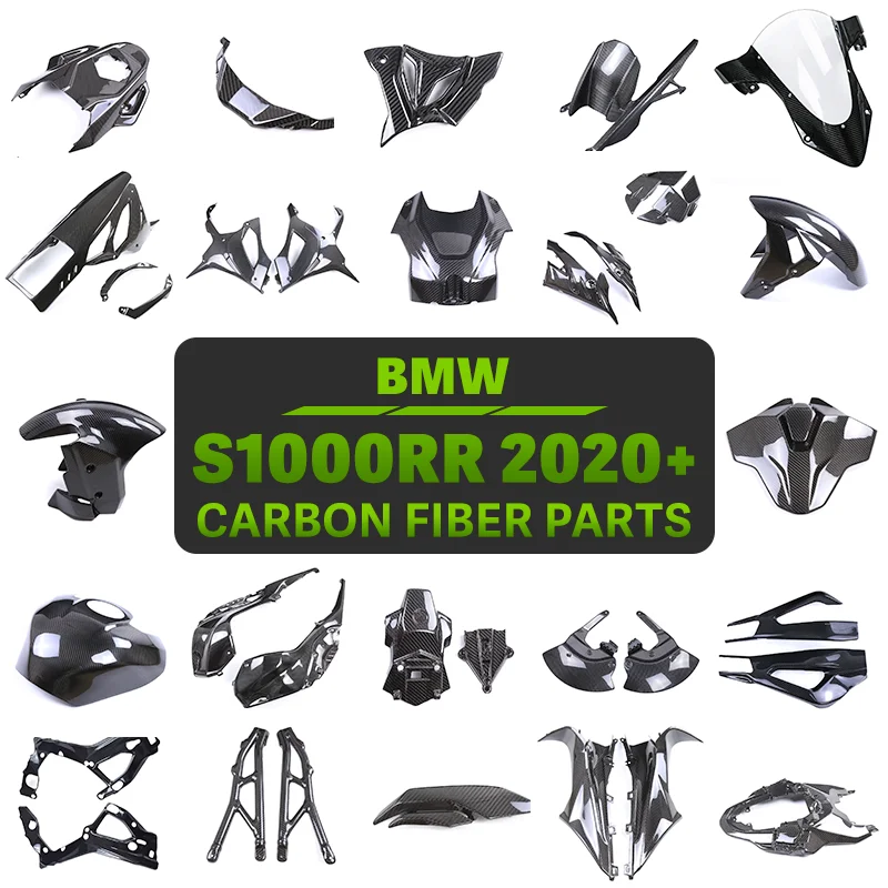 For BMW S1000RR 2023 2024 Carbon Fiber Accessories Pure Dry Fender Side ...