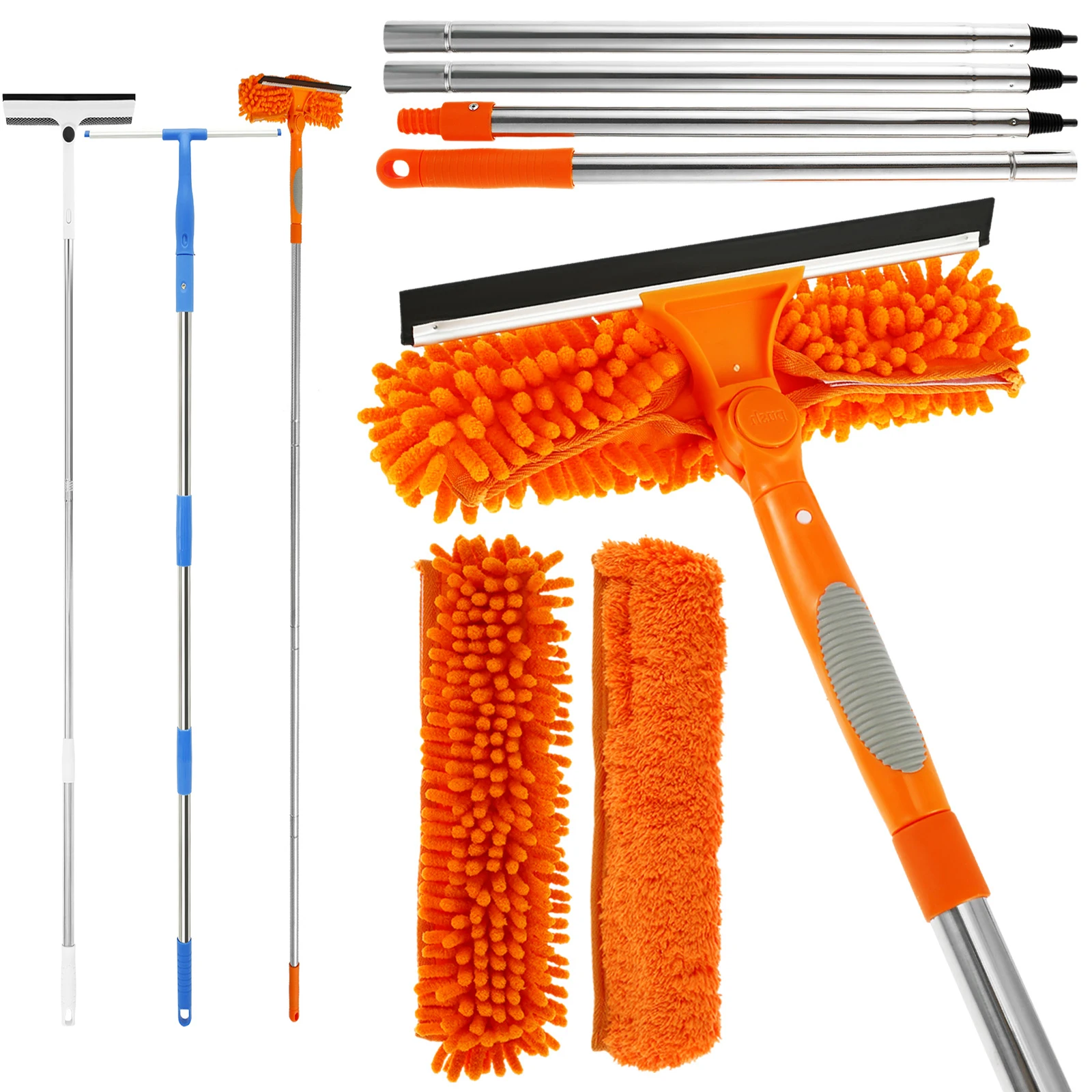 Extendable-Window-Cleaner-Tools-Set-180-Rotatable-Long-Handle-Window ...