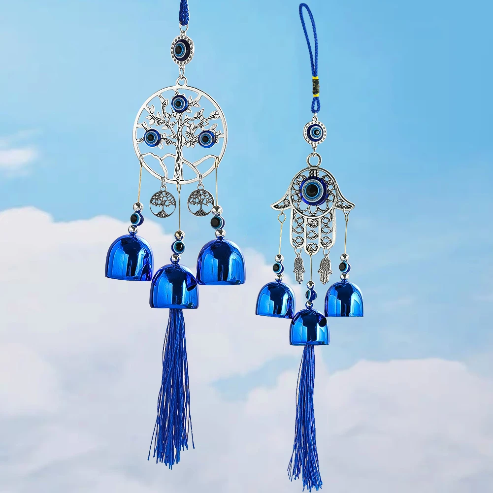Turkish-Blue-Eyes-Tree-of-Life-Metal-Wind-Chimes-Outdoor-Feng-Shui ...
