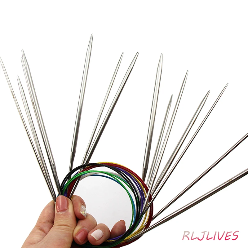 100cm Stainless Steel Circular Needles Metal Circle Needles Round ...