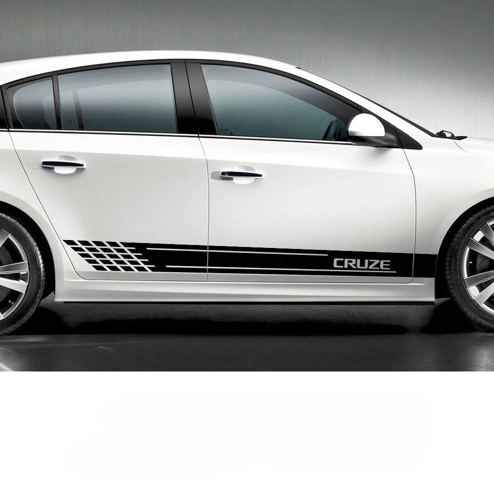 2PCS-Car-Door-Side-Sticker-For-Chevrolet-AVEO-BOLT-Cavalier-Colorado ...