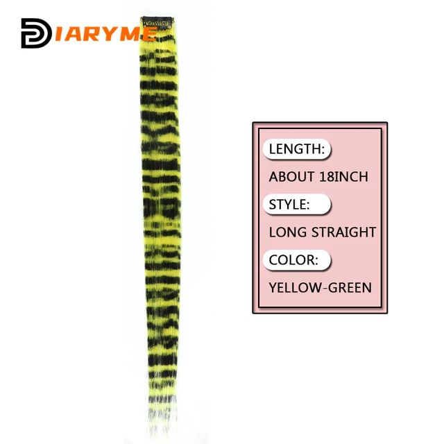 Synthetic colored designed hair extensions (Brand - Diaryme) - Hair.lk