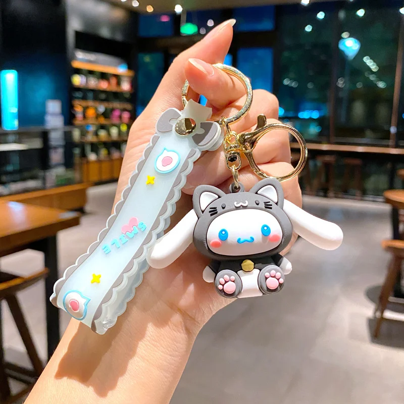 2024-Sanrio-Keychain-Cute-Cinnamoroll-Children-Toys-Keyring-Cartoon ...