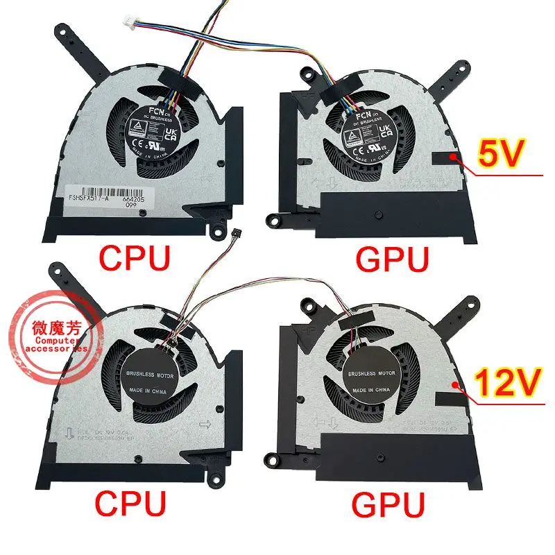 NEW-CPU-fan-GPU-cooling-fan-for-ASUS-FX517-FX517ZR-FX517Z-FX517ZC-AIR ...