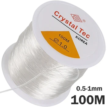 100m/Roll Elastic Crystal Jewelry Cord Beading String Strong Stretchy ...