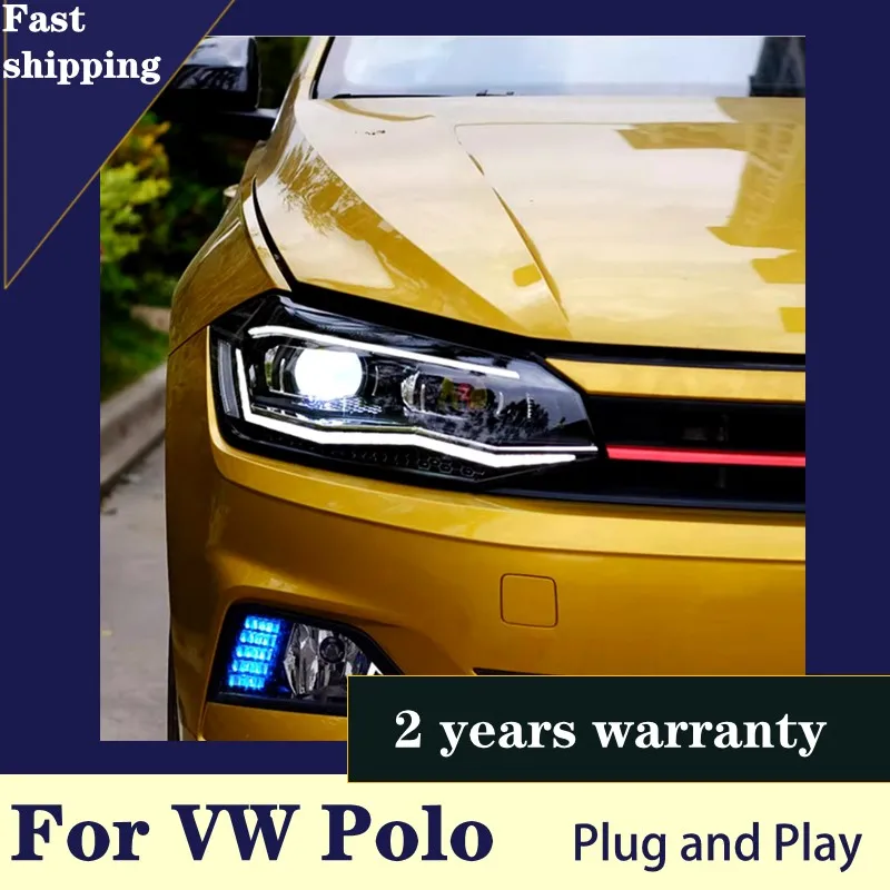 Car-Styling-for-VW-Polo-Headlights-2019-2020-New-Polo-LED-Headlight-DRL ...