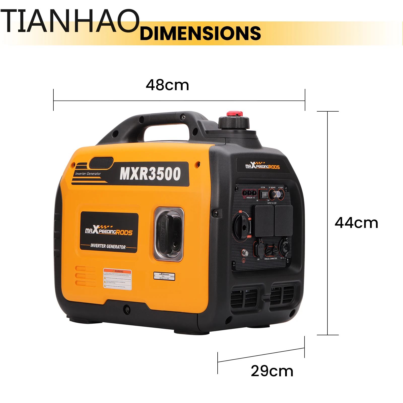 3000W Petrol Inverter Clean Sine Wave for Camping Garden Outdoor ...
