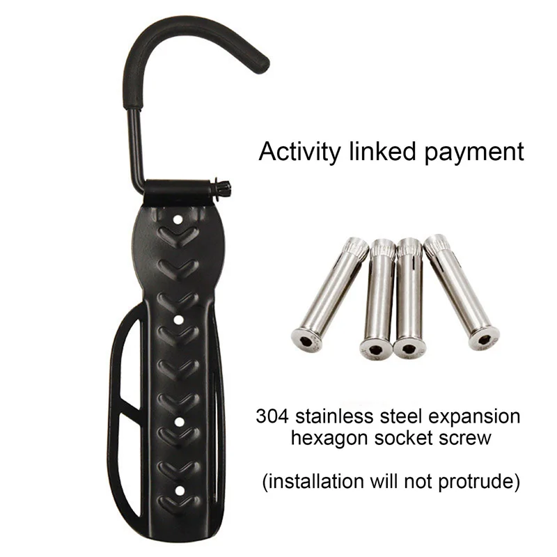 Bicycle Wall Mount Rack for MTB Road Bike Storage Fixed Hanging Hook ...