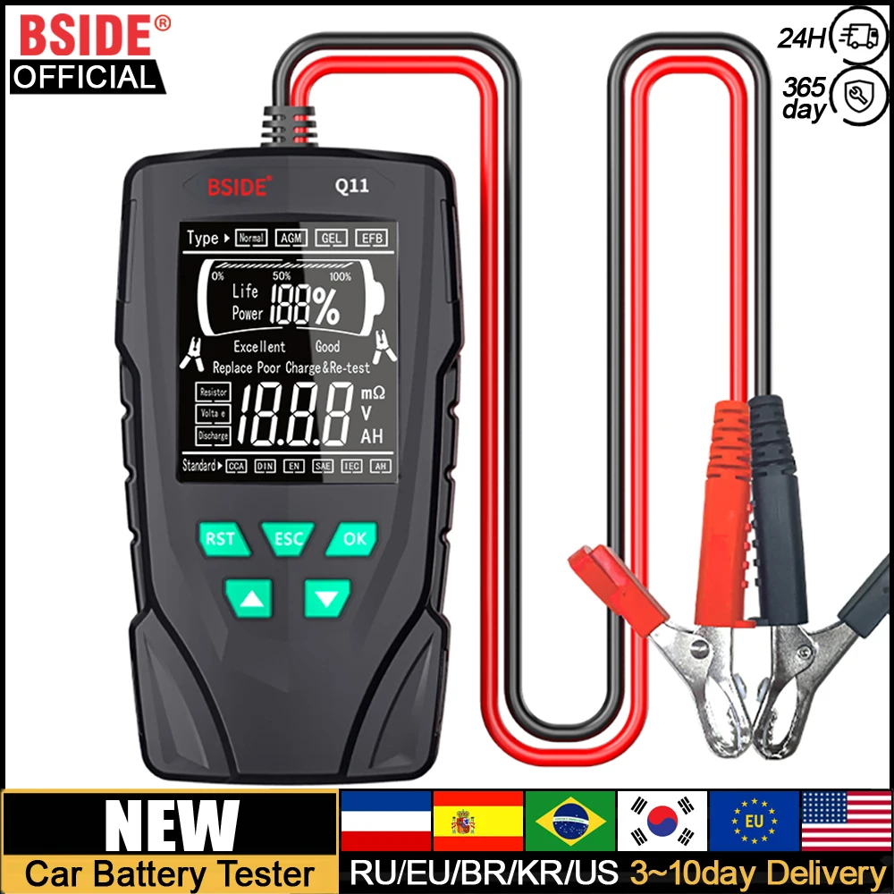 BSIDE-NEW-Car-Battery-Tester-Professional-12V-24V-Digital-Checker ...