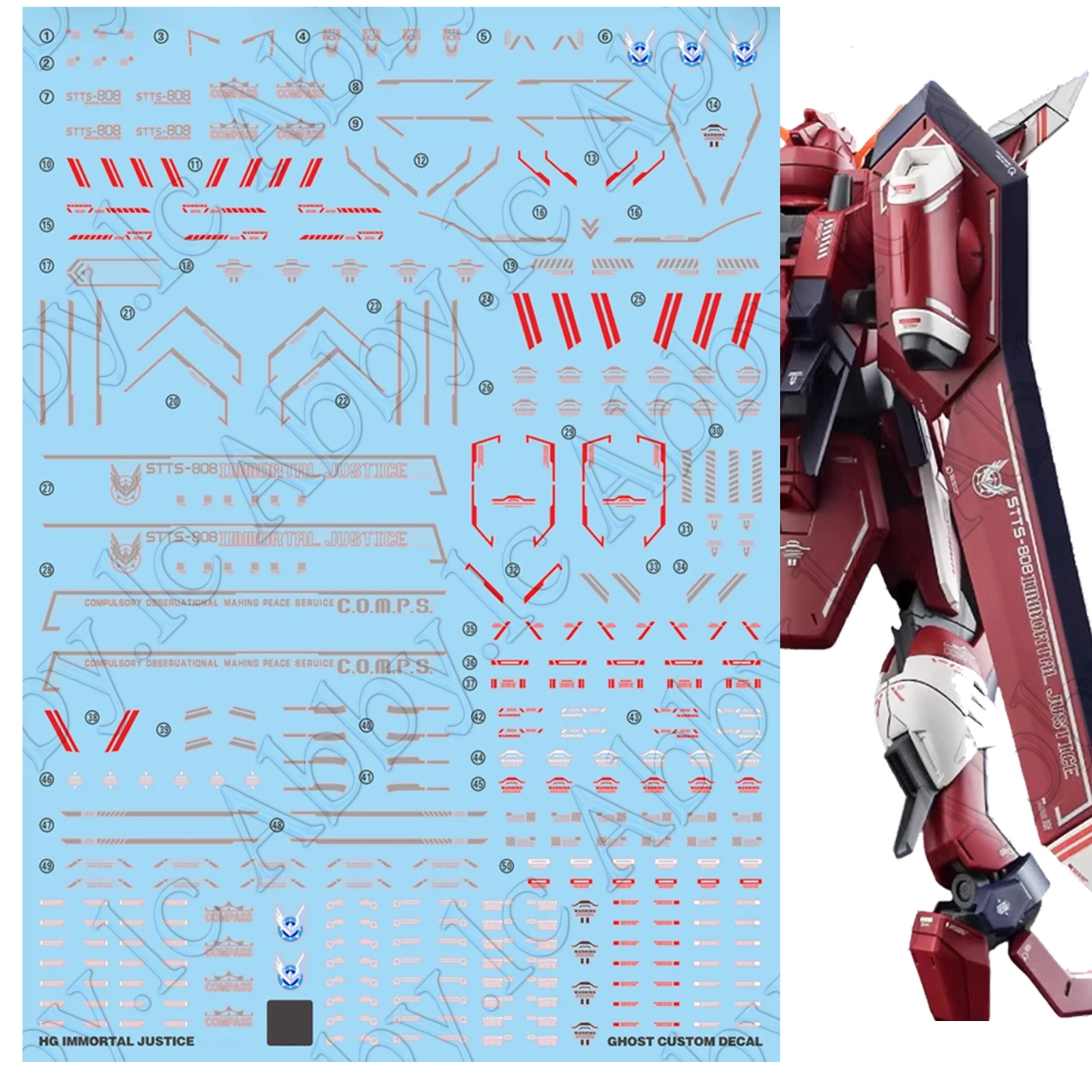 for-HG-1-144-Immortal-Justice-Water-Slide-Pre-Cut-UV-Light-Reactive ...