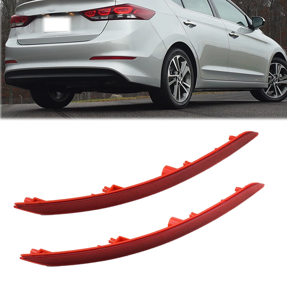 For Hyundai Elantra 2017- 2018 Rear Bumper Tail Light Reflector Brake ...