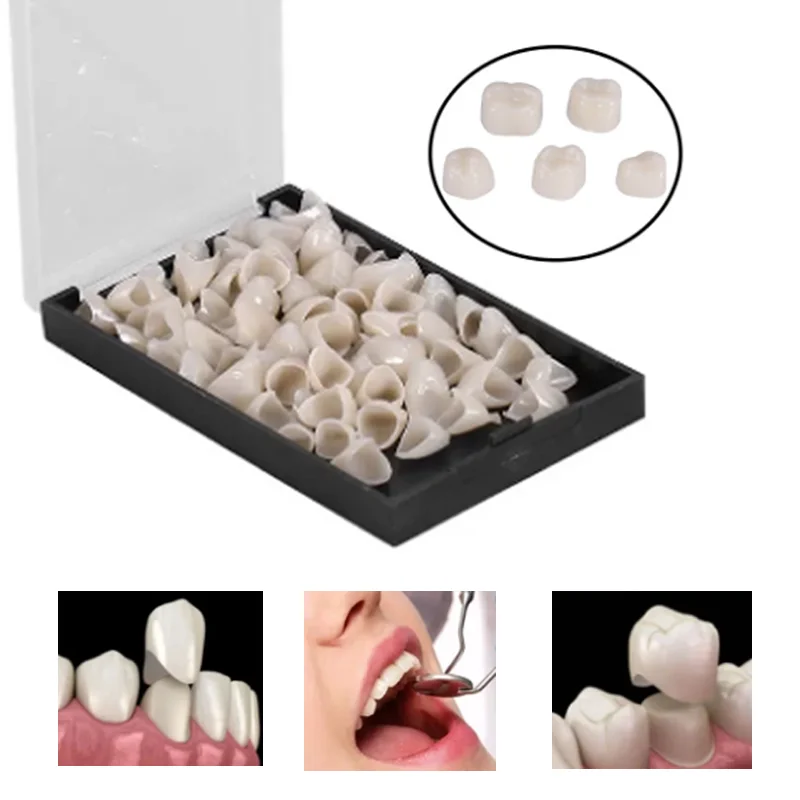 50-PCS-Box-Dental-Temporary-Crown-Kit-Ultra-Thin-Resin-Dentistry-Teeth ...