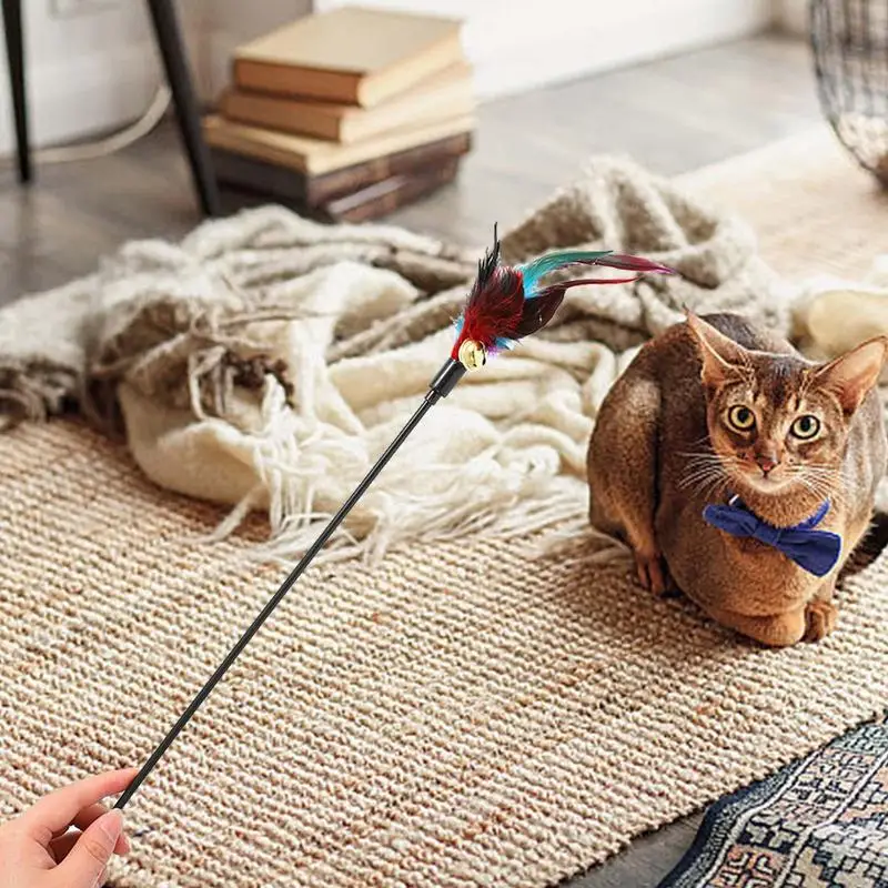 Cat-Toy-Feather-Stick-Toy-creative-Funny-cats-toys-with-bell-for-indoor ...