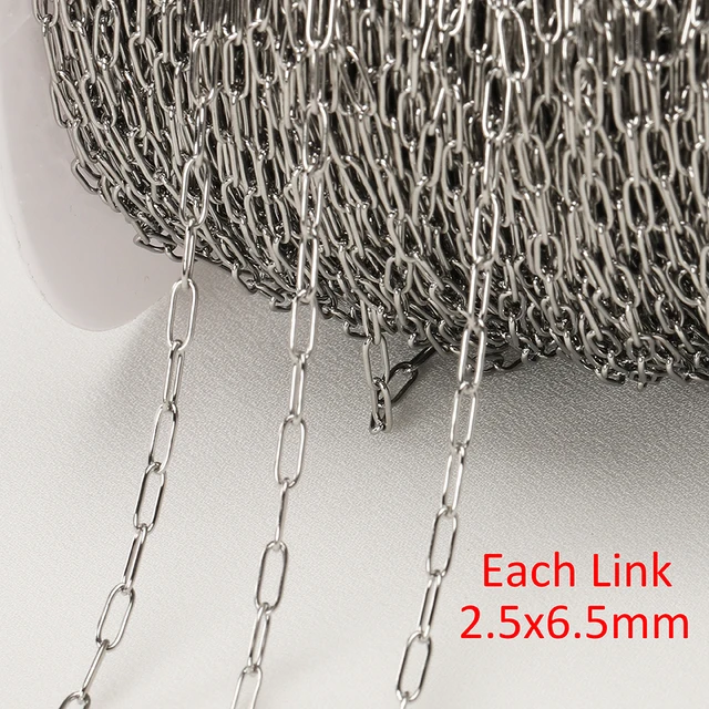 2Meters Stainless Steel Chains for Jewelry Making