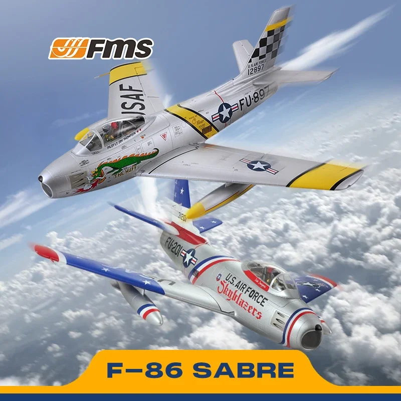 New-Fms-80mm-Duct-F-86-F86-Sabre-Fighter-Remote-Control-Fixed-Wing ...