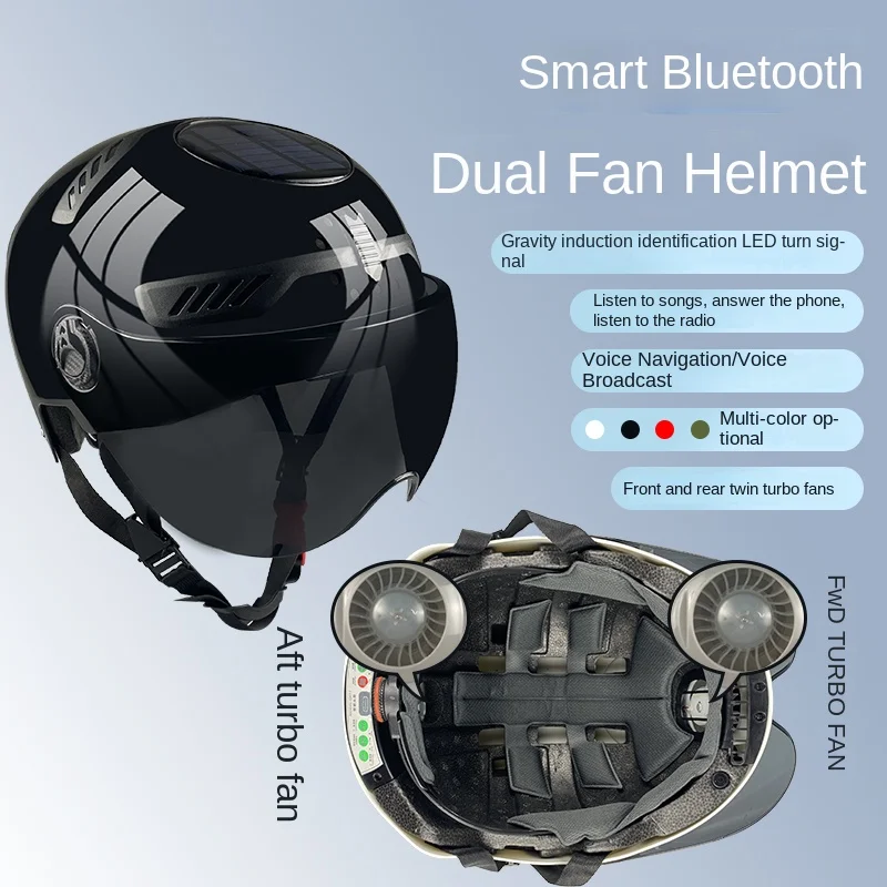 Smart-electric-helmet-with-Fan-Bluetooth-Turn-signal-GPS-universal ...