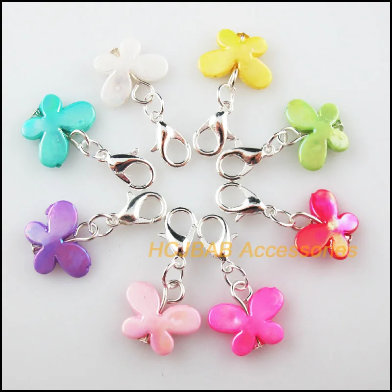 Fashion-New-16Pcs-Mixed-Acrylic-Mirage-Animal-Butterfly-Charms-With ...